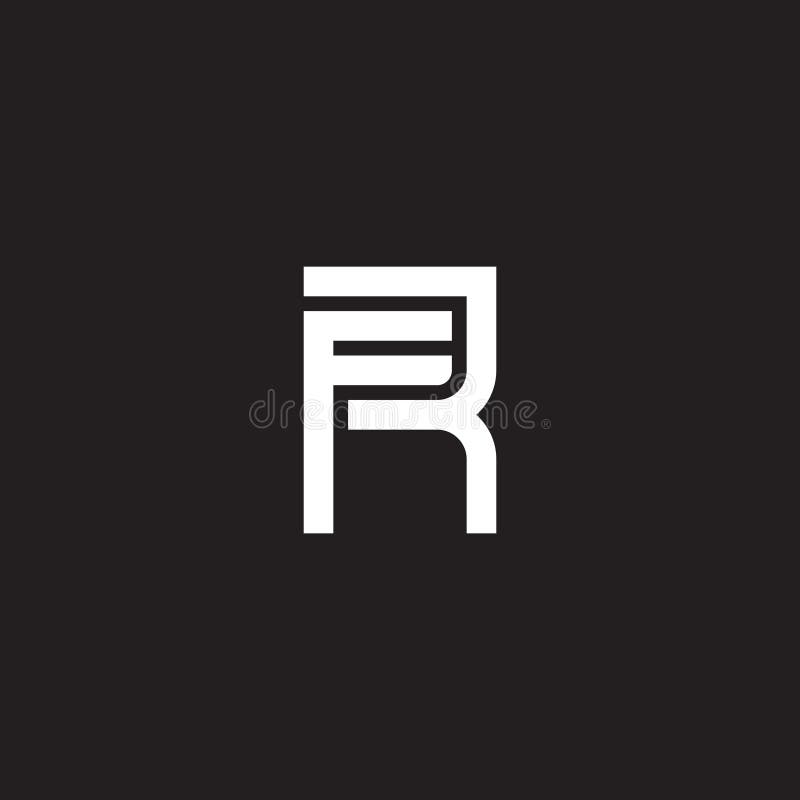 FR - Design Element or Icon. Logo with Letters F and R. Logotype ...