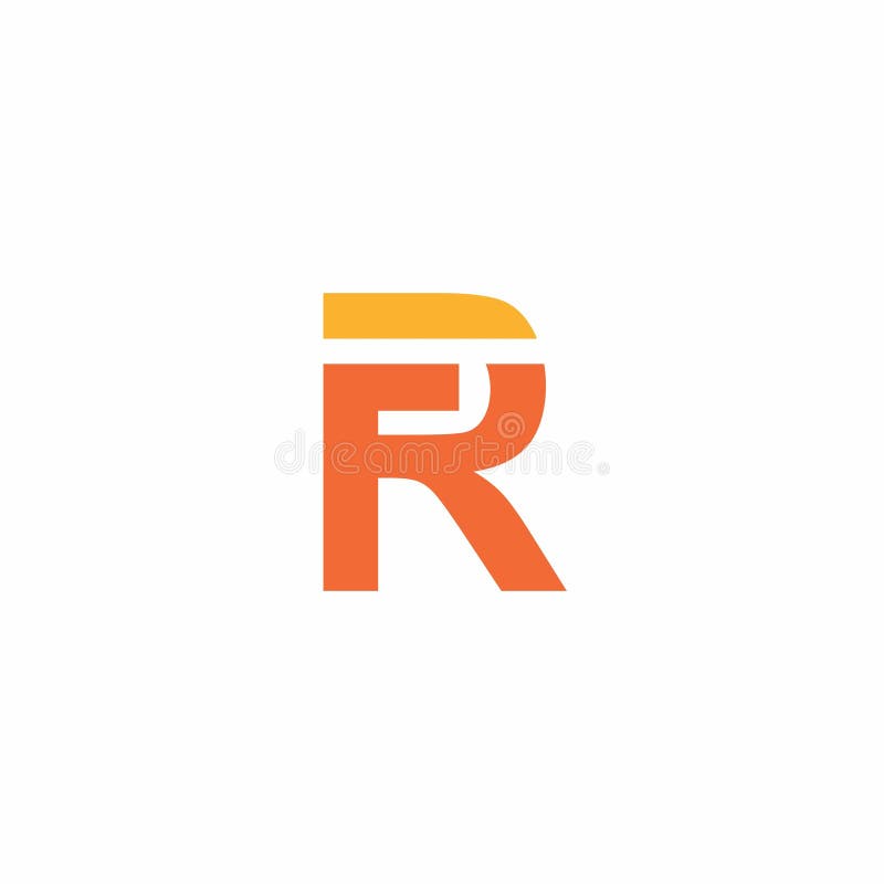 FR Logo Design. Letter R Icon Stock Vector - Illustration of logo ...