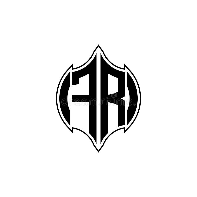 FR Logo Monogram Geometric Shield Shape Style Stock Vector ...