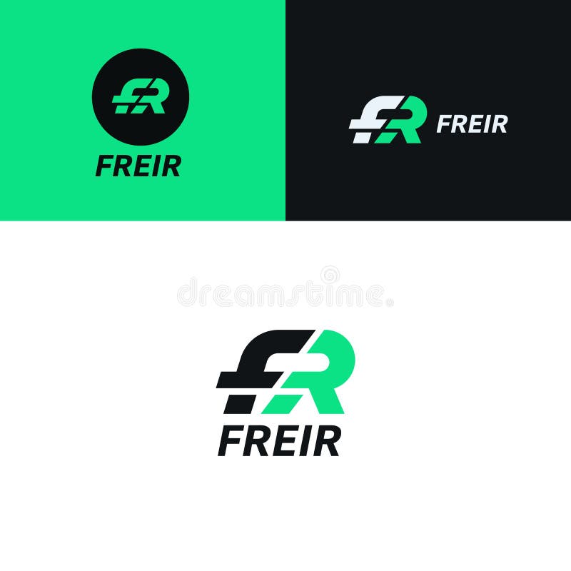 FR Logo Sign Company Icon Vector Design Stock Vector - Illustration of ...