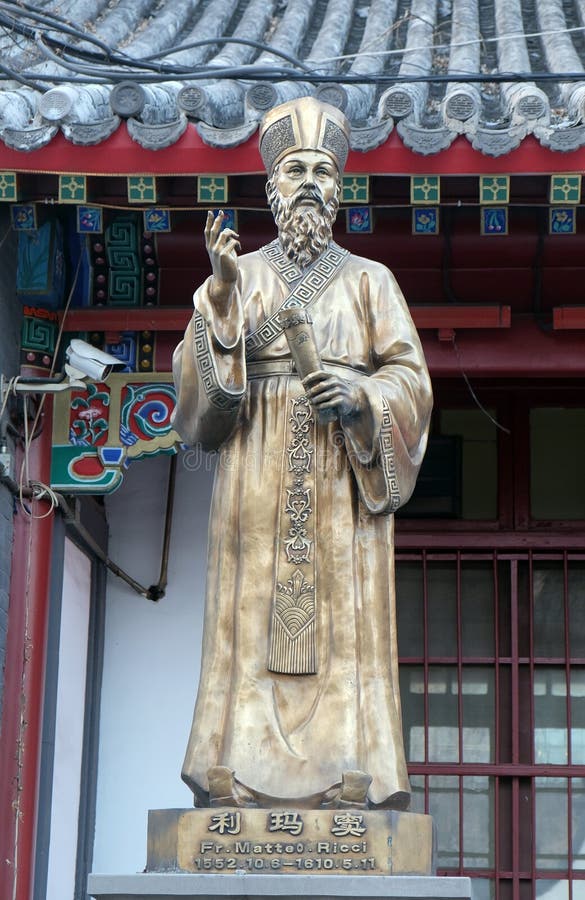 Fr. Matteo Ricci Statue in Front Saint Joseph Cathedral in Beijing ...