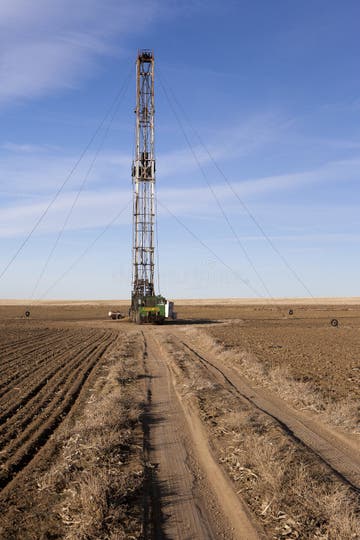 Fracking Drilling in a Colorado Field Stock Image - Image of fracking ...