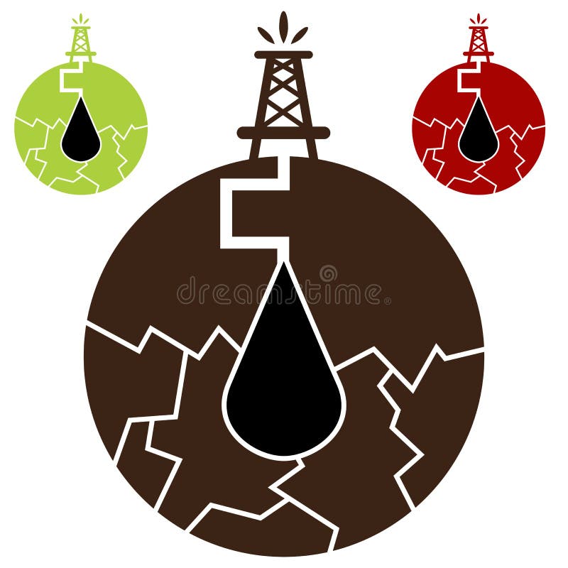 Natural Gas Fracking Icon stock vector. Illustration of shale - 38482984