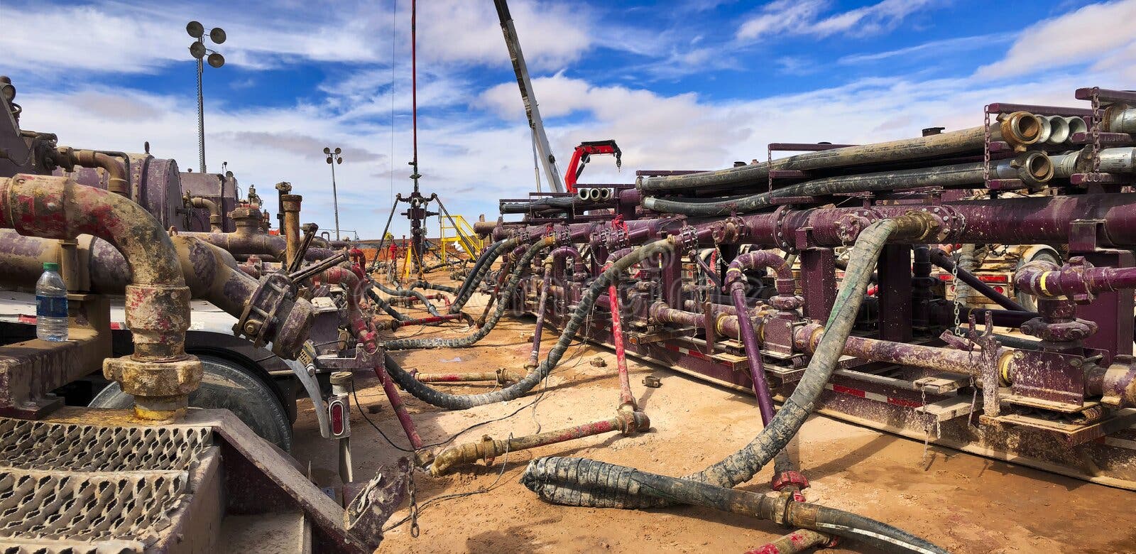 Fracking Sand Quarry stock image. Image of panoramic - 81678989