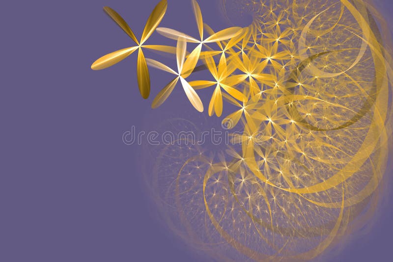 Fractal Abstract Daisy Tape Spiral Stock Illustration - Illustration of ...