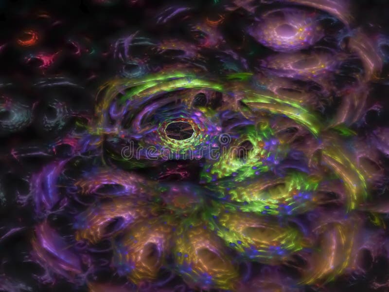 Fractal Abstract, Digital Futuristic Pattern Magic Concept Light ...