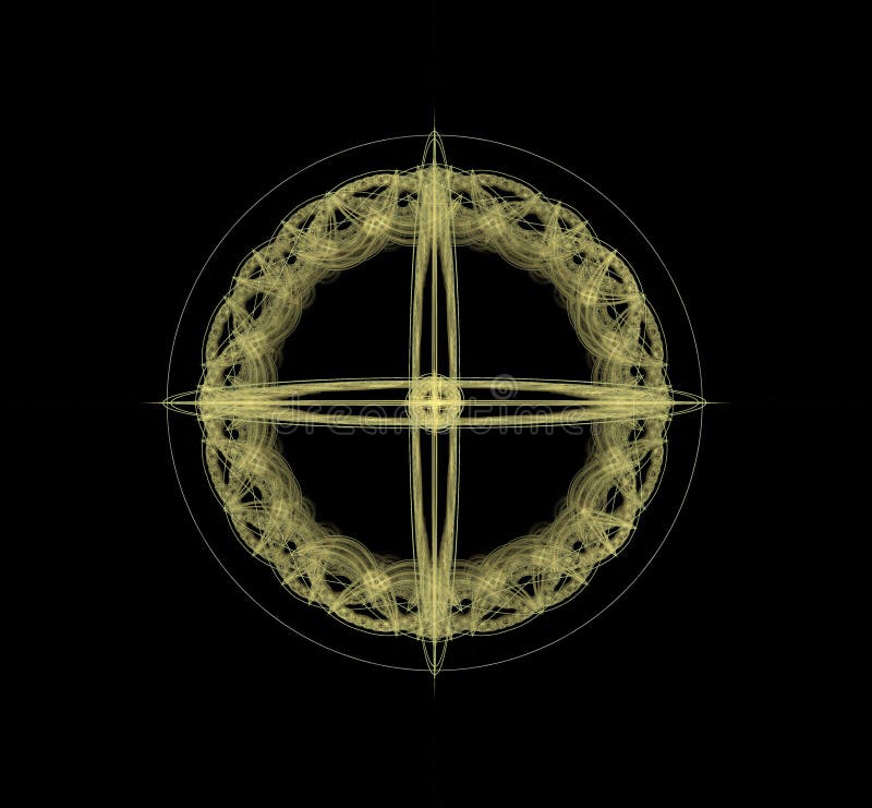 Fractal Abstract Icon of a Fantastic Organization. Stock Illustration ...