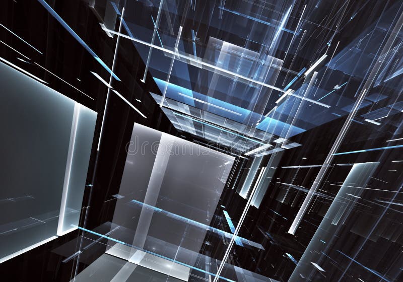 Fractal Art - Computer 3D Image, Technological Background Stock ...