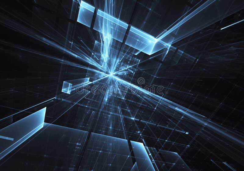 Fractal Art - Computer Image, Technological Background Stock ...