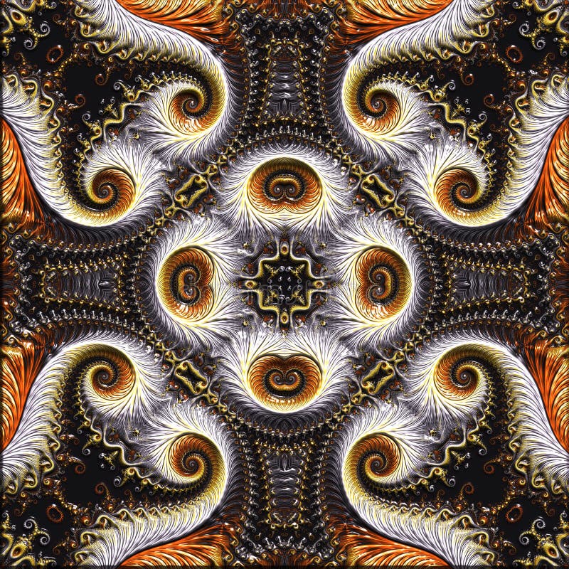 Fractal Artwork, Abstract Design, Geometric Pattern, Random Symmetry ...