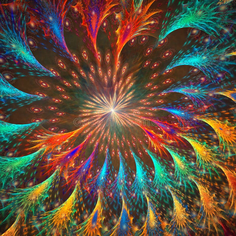 Fractal Background. Dark Net. Stock Illustration - Illustration of ...