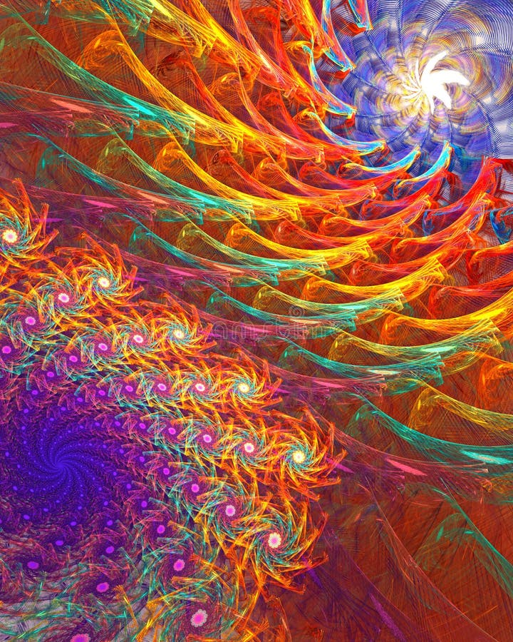 Fractal Background - Flower Dance Stock Illustration - Illustration of ...