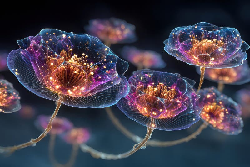 Fractal Bioform or Neural Galaxy Abstract Visualization Stock ...