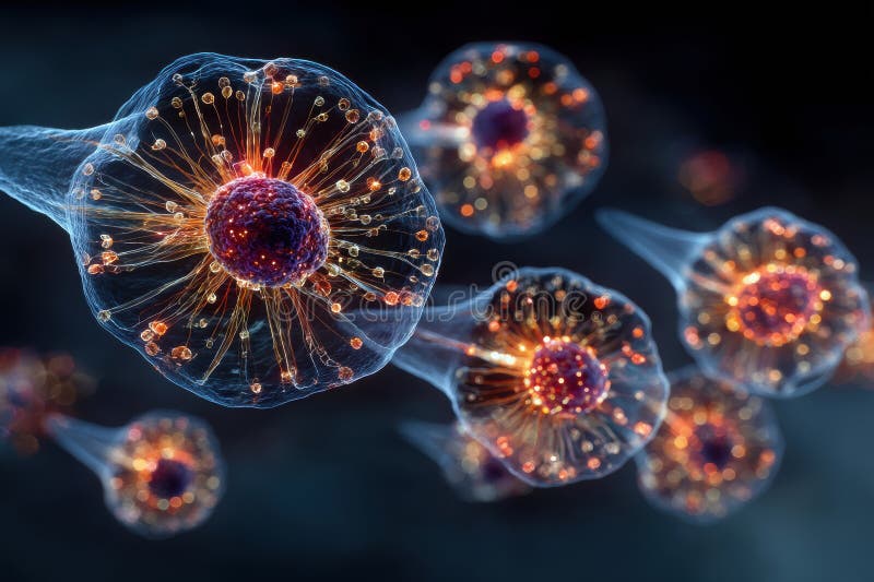 Fractal Bioform or Neural Galaxy Abstract Visualization Stock ...