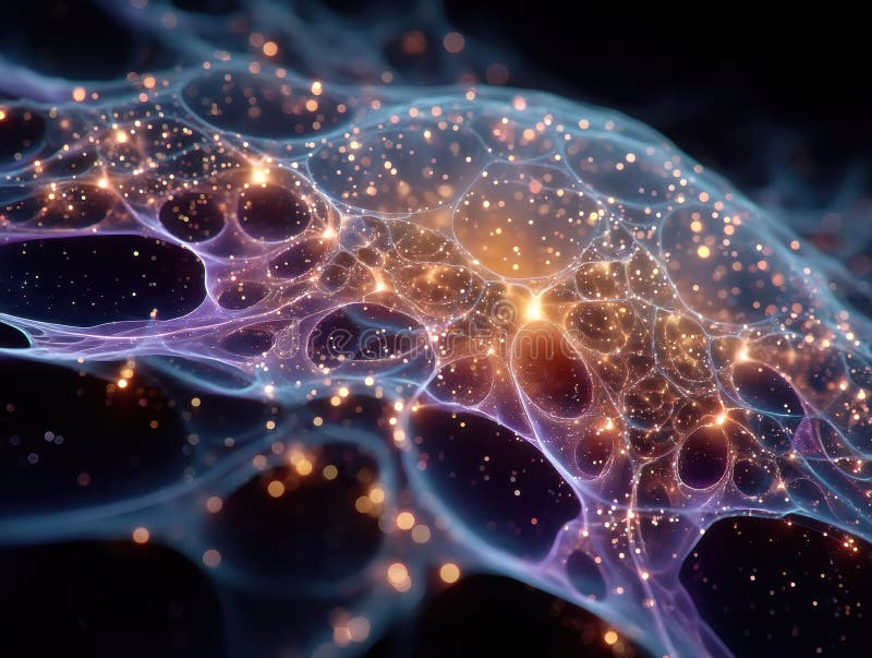 Fractal Bioform or Neural Galaxy Abstract Visualization Stock ...