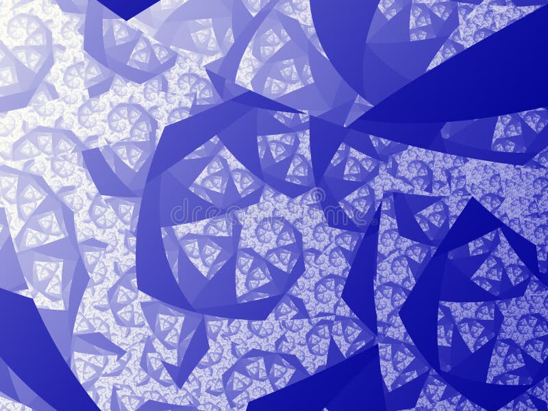 Fractal blue background stock illustration. Illustration of infinity ...
