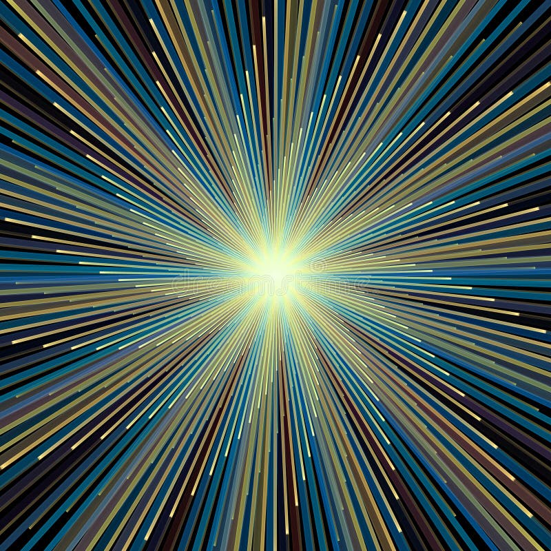 Fractal Burst Patter Series. Rendering of Fine Line Radial Pattern for ...