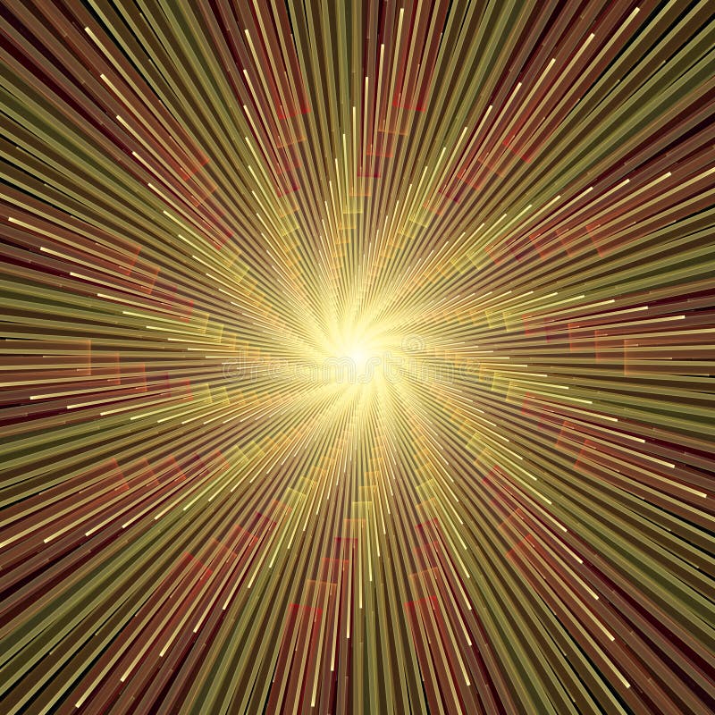 Fractal Burst Patter Series. Rendering of Fine Line Radial Pattern for ...