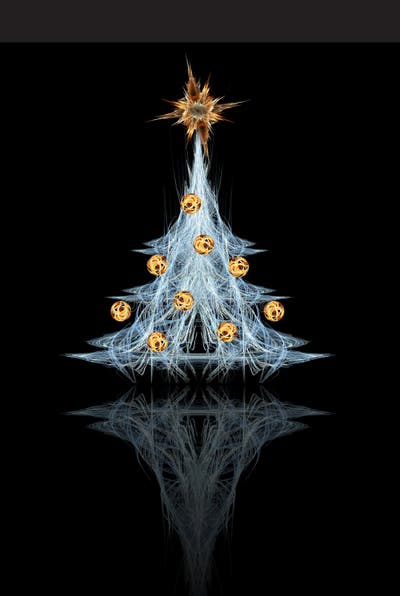 Fractal Christmas tree stock illustration. Illustration of festive ...