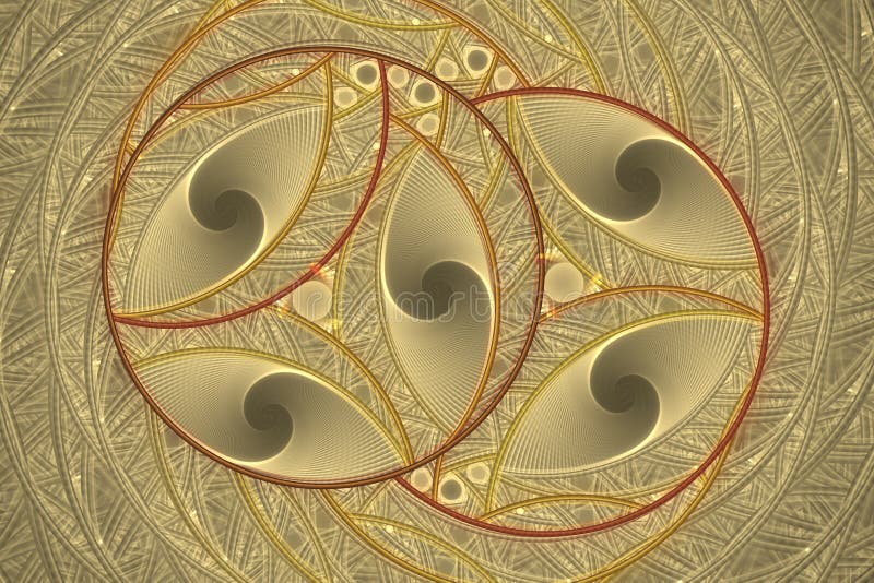 Fractal Circle Fantasy Pattern Stock Illustration - Illustration of ...