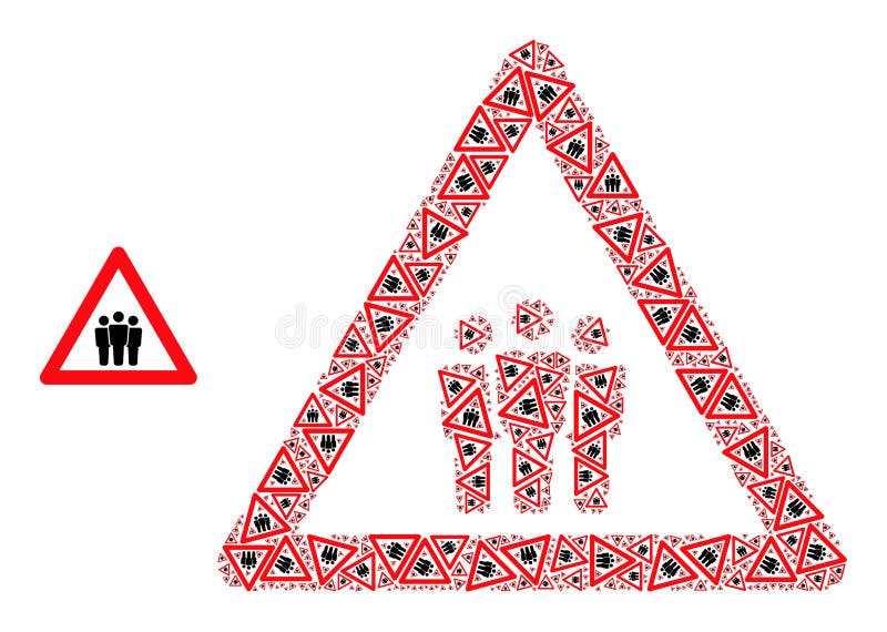 People Warning Fractal Collage of People Warning Items Stock Vector ... People Warning Fractal Collage of People Warning Items Stock Vector ...