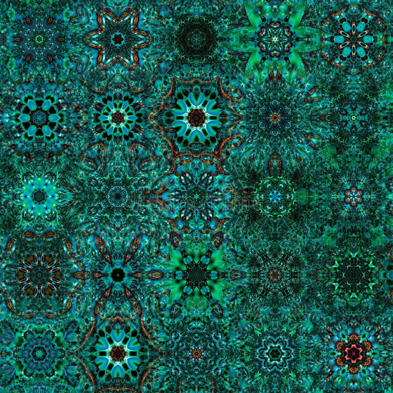 Fractal Complex Green Gold Bronze Patterns - Mandelbrot Set Detail ...