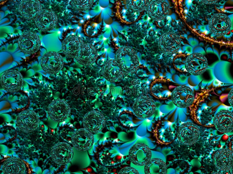 Fractal Complex Green Patterns - Mandelbrot Set Detail, Digital Artwork ...