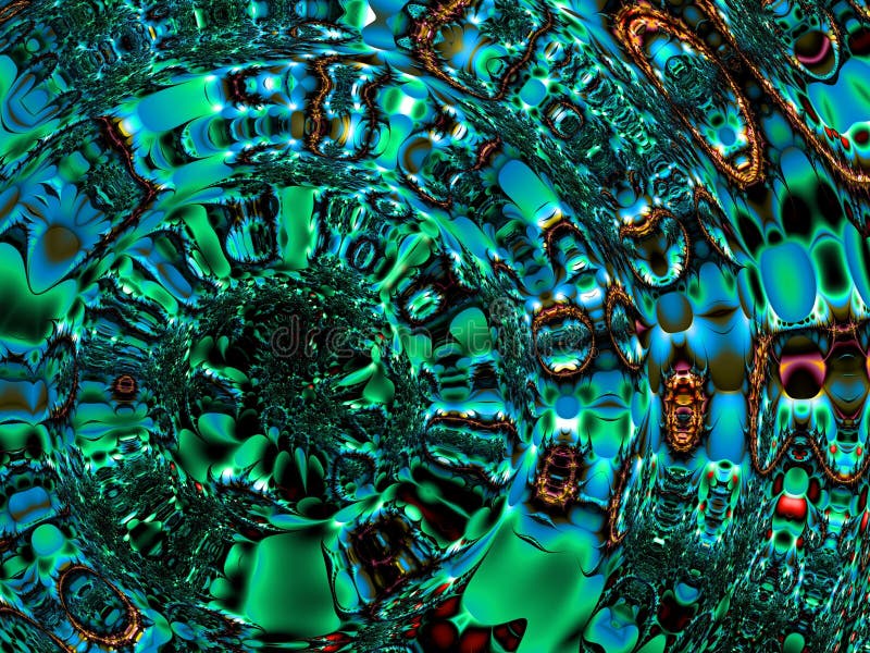 Fractal Complex Green Patterns - Mandelbrot Set Detail, Digital Artwork ...