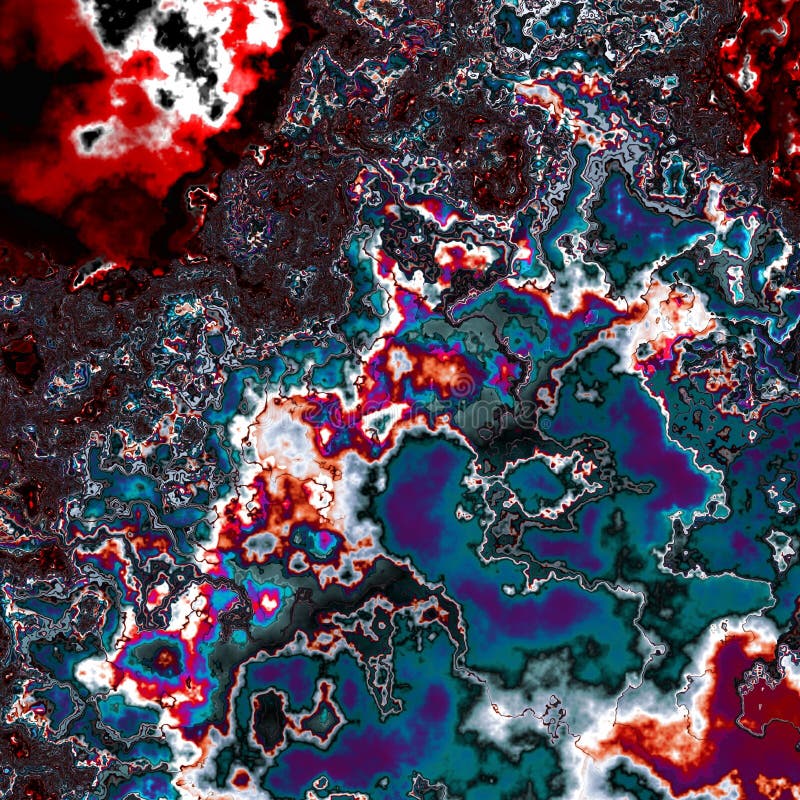 Fractal Complex Red Patterns - Mandelbrot Set Detail, Digital Artwork ...