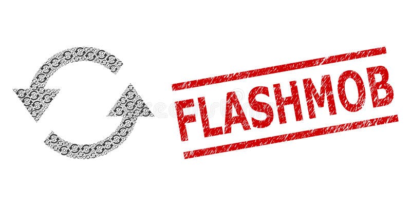 Refresh Arrows Recursive Mosaic of Refresh Arrows Items and Textured ...