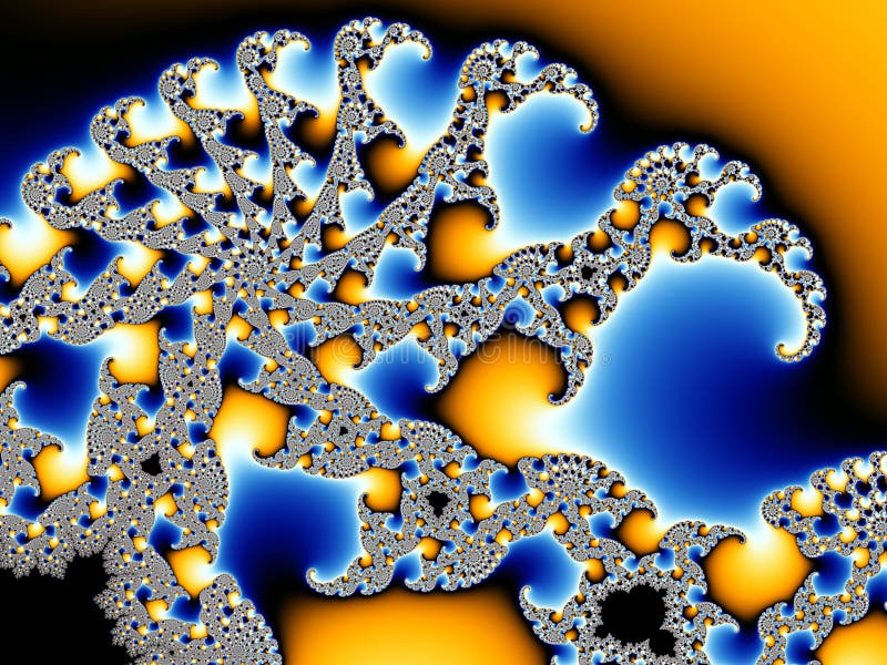 Fractal - Computer Generated Image of Abstract Mathematical Structure ...
