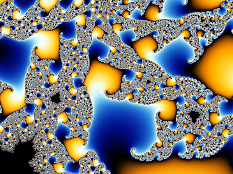Fractal - Computer Generated Image of Abstract Mathematical Structure ...