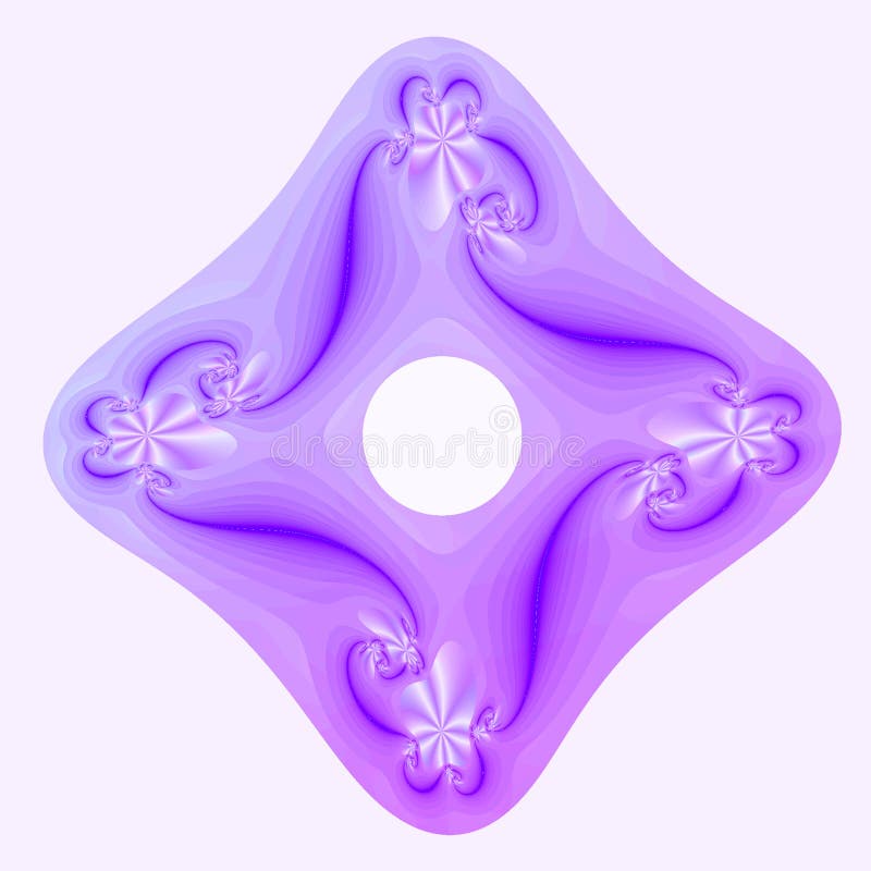 Fractal Con Una Mandala Del Rombo Stock de ilustración - Ilustración de ...