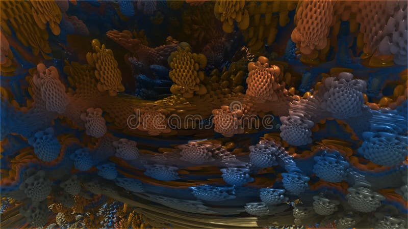 Fractal 3d. Abstract Computer Generated Fractal Design. Stock ...