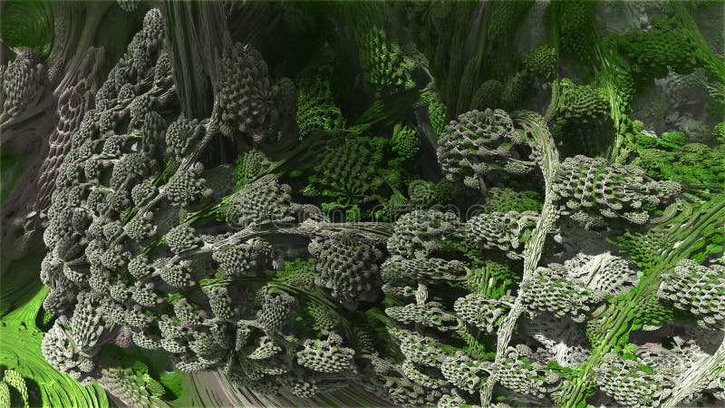 Fractal 3d. Abstract Computer Generated Fractal Design. Stock ...