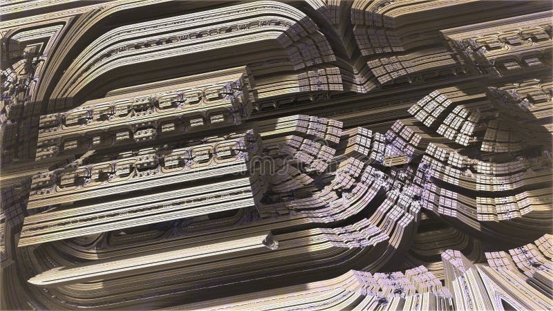 Fractal 3d. Abstract Computer Generated Fractal Design. Stock ...