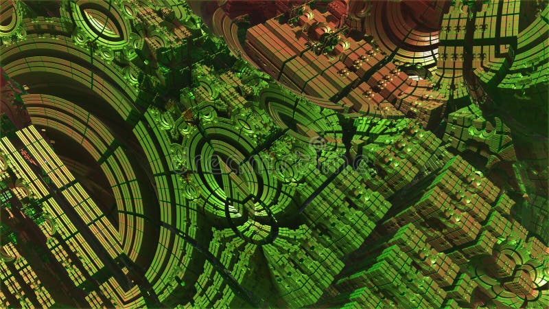 Fractal 3d. Abstract Computer Generated Fractal Design. Stock ...