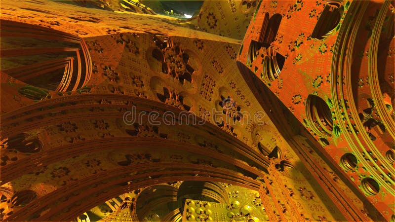 Fractal 3d. Abstract Computer Generated Fractal Design. Stock ...