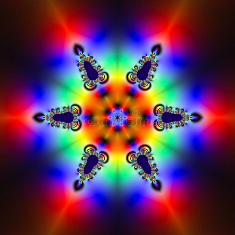 Fractal 2D Texture. Computer Illustration. Beautiful Mathematically ...