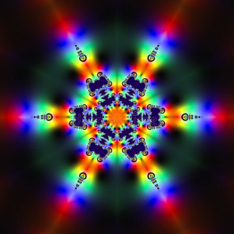 Fractal 2D Texture. Computer Illustration. Beautiful Mathematically ...