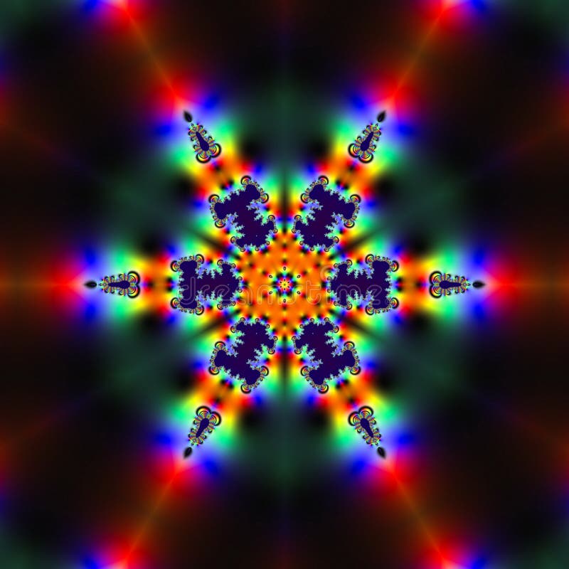 Fractal 2D Texture. Computer Illustration. Beautiful Mathematically ...