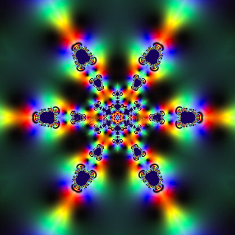 Fractal 2D Texture. Computer Illustration. Beautiful Mathematically ...