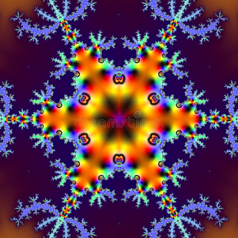 Fractal 2D Texture. Computer Illustration. Beautiful Mathematically ...