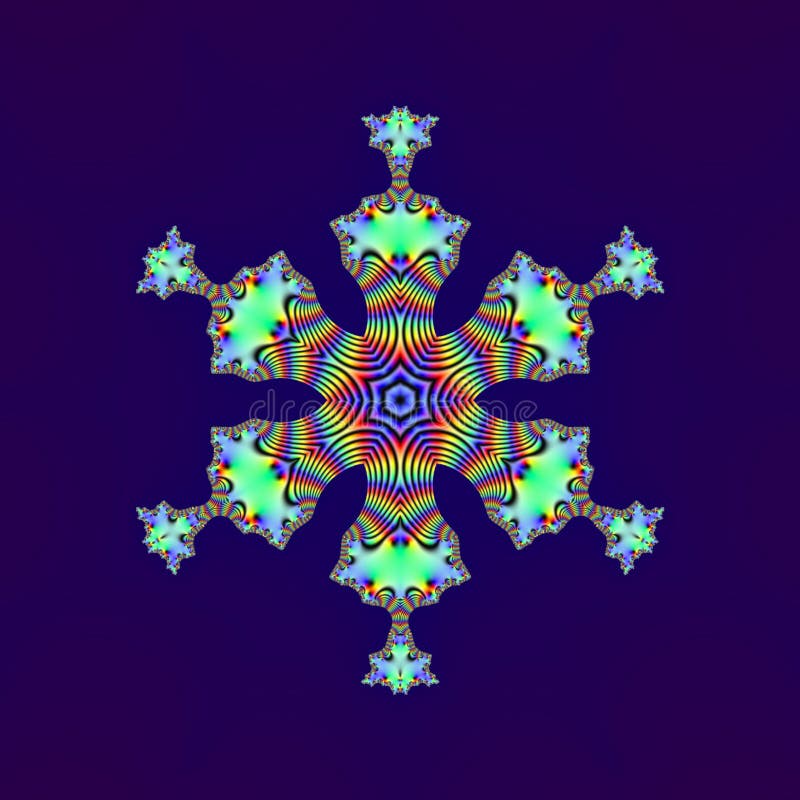 Fractal 2D Texture. Computer Illustration. Beautiful Mathematically ...