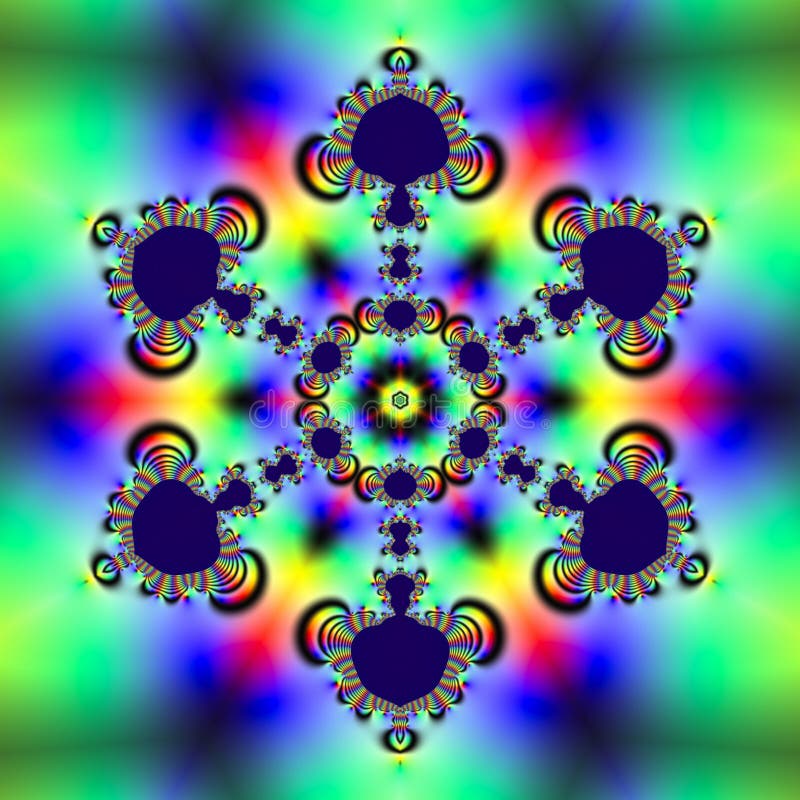 Fractal 2D Texture. Computer Illustration. Beautiful Mathematically ...