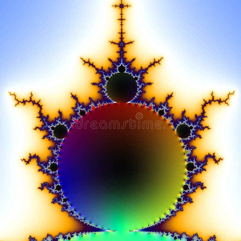 Fractal 2D Texture. Computer Illustration. Beautiful Mathematically ...