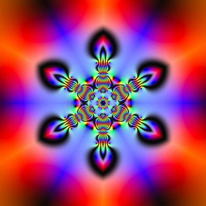 Fractal 2D Texture. Computer Illustration. Beautiful Mathematically ...