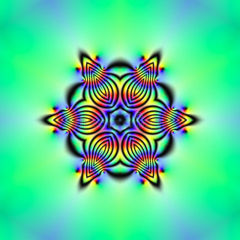 Fractal 2D Texture. Computer Illustration. Beautiful Mathematically ...