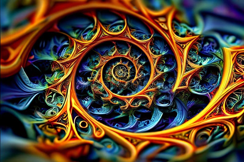 Fractal Design a Fractal Pattern that Repeats at Different Scale Stock ...