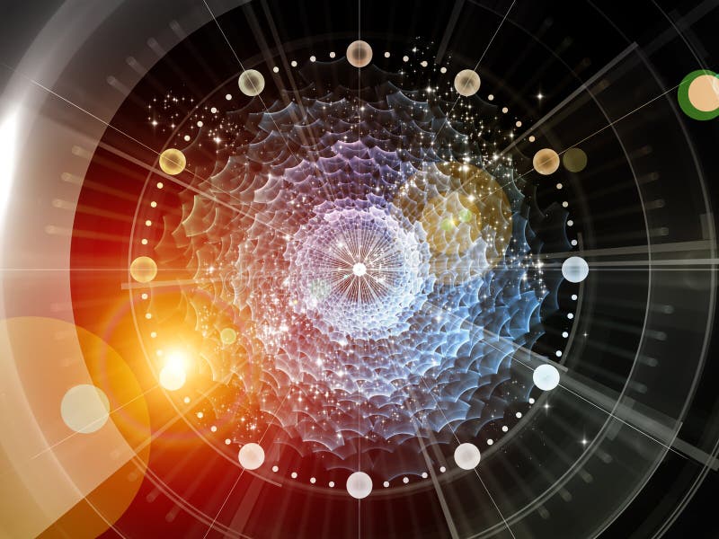 Fractal Dial stock illustration. Illustration of background - 207671473